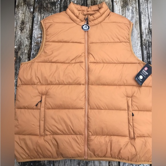 Swiss Tech | Jackets & Coats | Nwt Swiss Tech Mens Tan Puffer Vest With ...